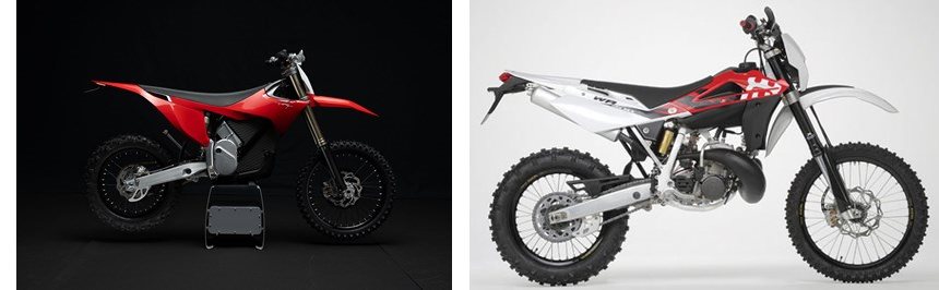 Motorrad Vergleich Stark Future Varg EX 2025 vs. Husqvarna WR 300 2009