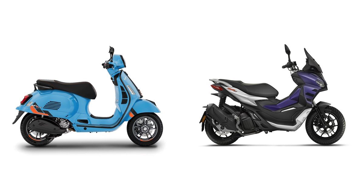 Motorrad Vergleich Vespa GTS 310 SuperSport 2025 vs. Aprilia SR GT 125 2022