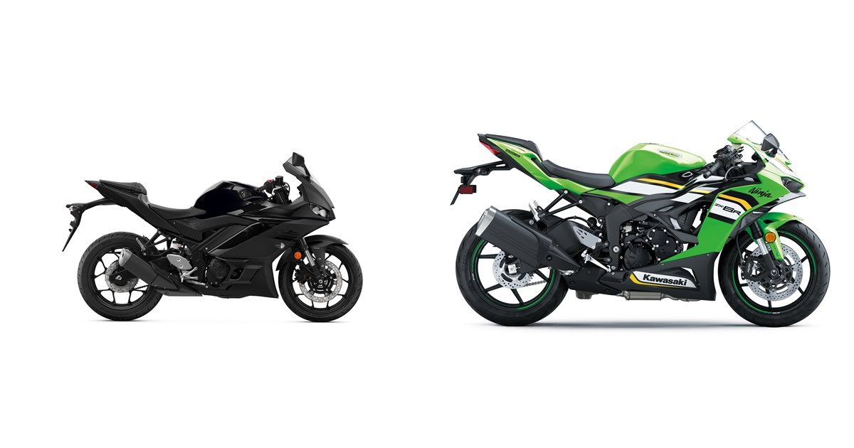 Yamaha R3 2021 vs Kawasaki Ninja ZX-6R 2025