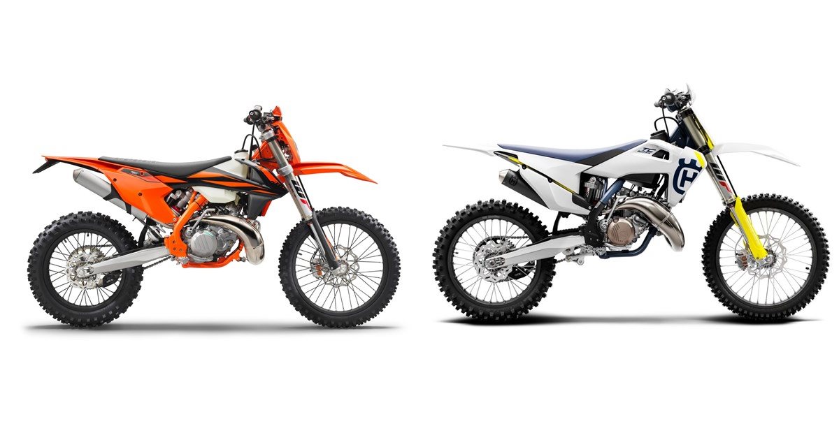 Motorrad Vergleich KTM 250 EXC TPI 2019 vs. Husqvarna TC 125 2019