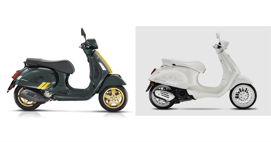 Motorrad Vergleich Vespa GTS 125 Super Racing Sixties 2020 vs. Vespa ...