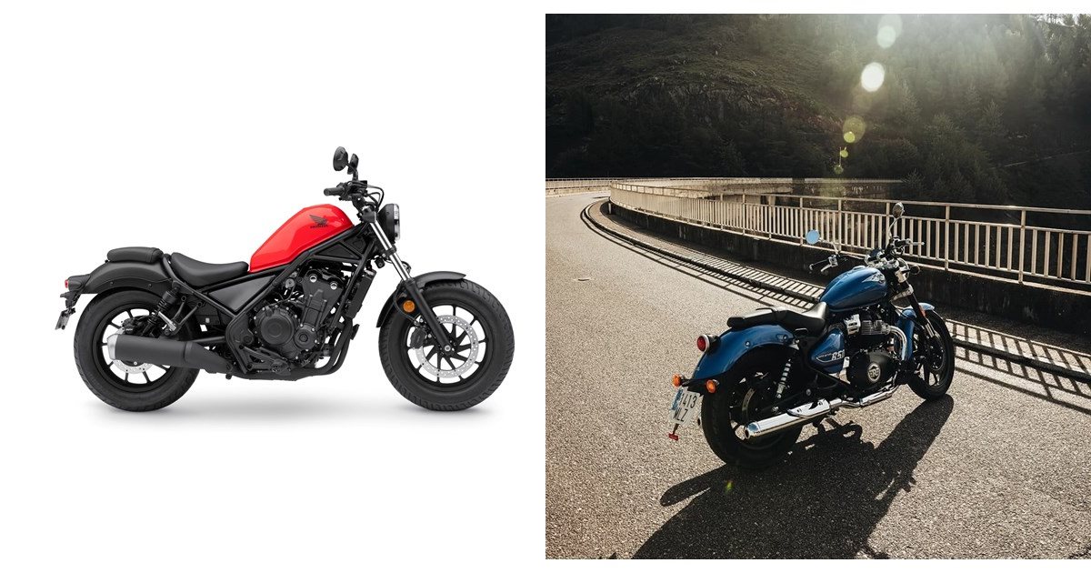 Comparaison des motos Honda CMX500 Rebel 2020 VS. Royal Enfield Super Meteor 650 2025