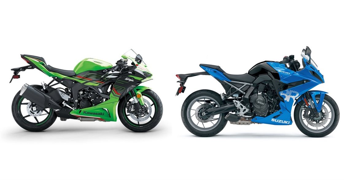 Kawasaki Ninja ZX-6R 2024 vs Suzuki GSX-8R 2025