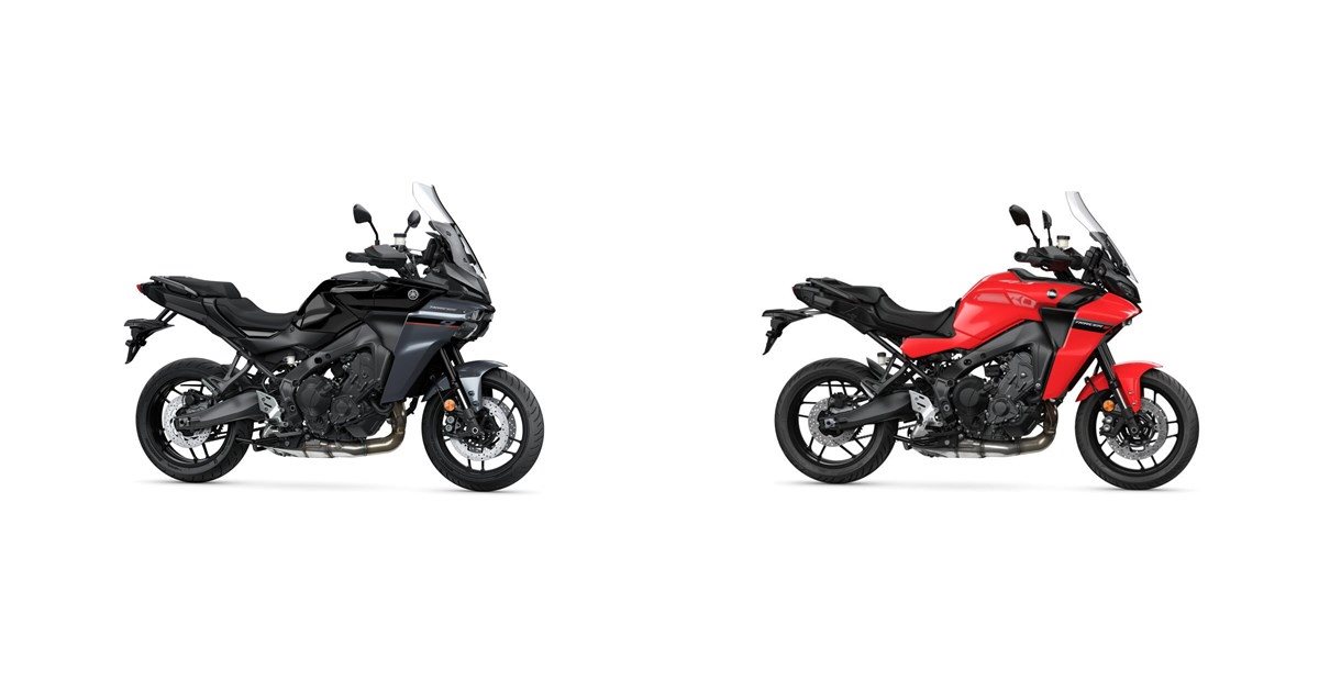 Comparaison des motos Yamaha Tracer 9 Y-AMT 2025 VS. Yamaha Tracer 9 2023