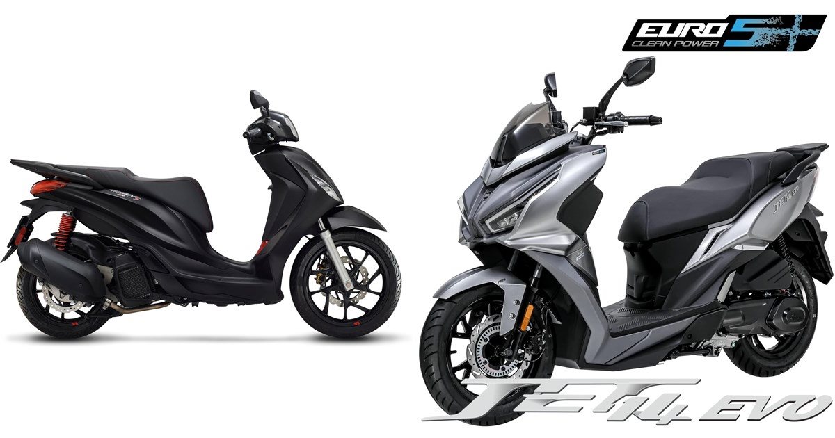 Motorrad Vergleich Piaggio Medley 125 S 2023 vs. Sym Jet 14 EVO 2025