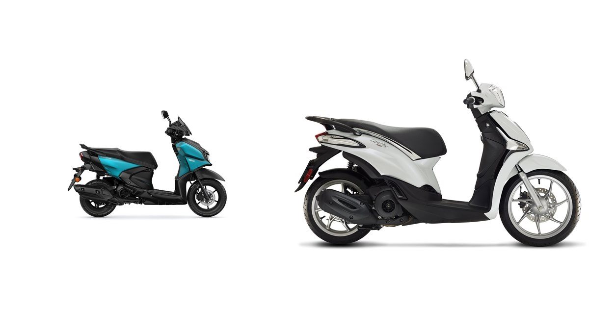 Motorrad Vergleich Yamaha RayZR 2025 vs. Piaggio Liberty 125 2022