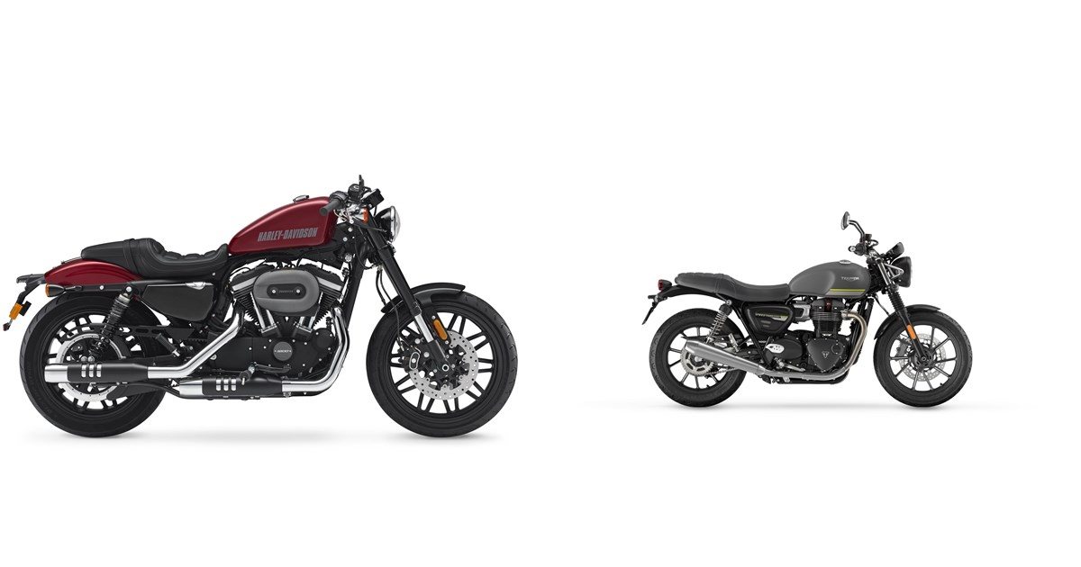 Harley-Davidson Sportster XL 1200CX Roadster 2017 vs Triumph Speed Twin ...
