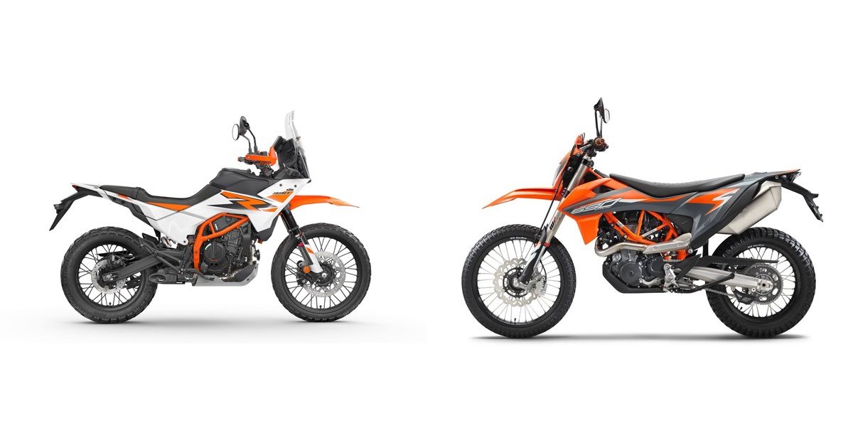 Motorrad Vergleich KTM 390 Adventure R 2025 vs. KTM 690 Enduro R 2021