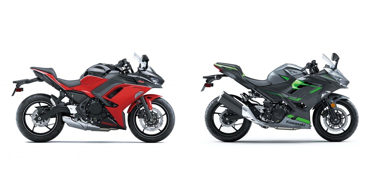 Motorrad Vergleich Kawasaki Ninja 650 40th Anniversary 2024 vs ...