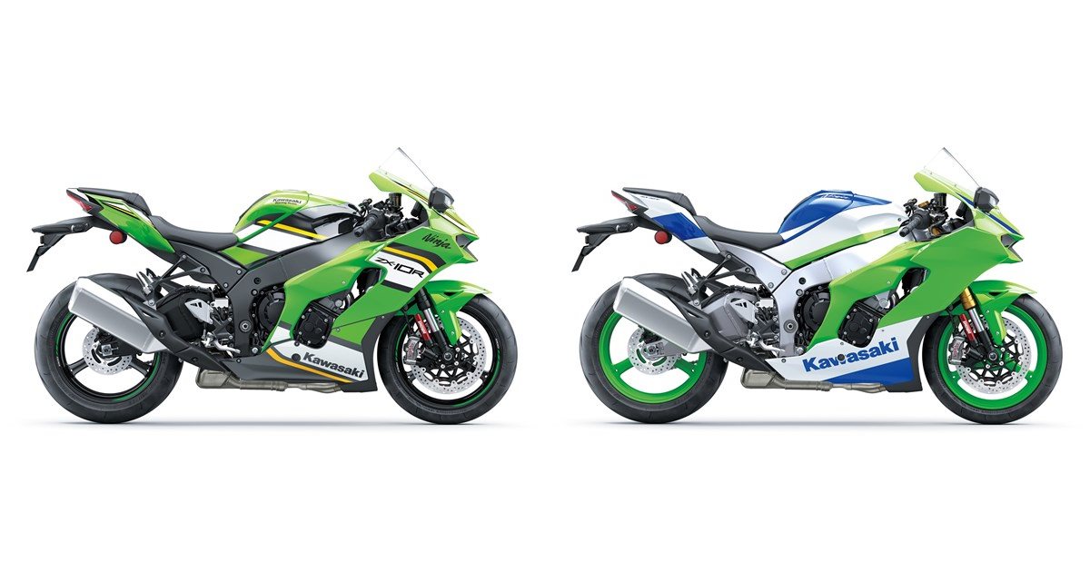 Motorrad Vergleich Kawasaki Ninja ZX-10R 2025 vs. Kawasaki Ninja ZX-10R 40th Anniversary Edition ...