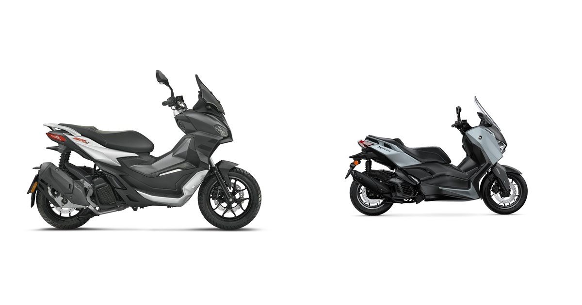 Motorrad Vergleich Aprilia SR GT 125 2025 vs. Yamaha XMAX 125 Tech MAX+ 2025