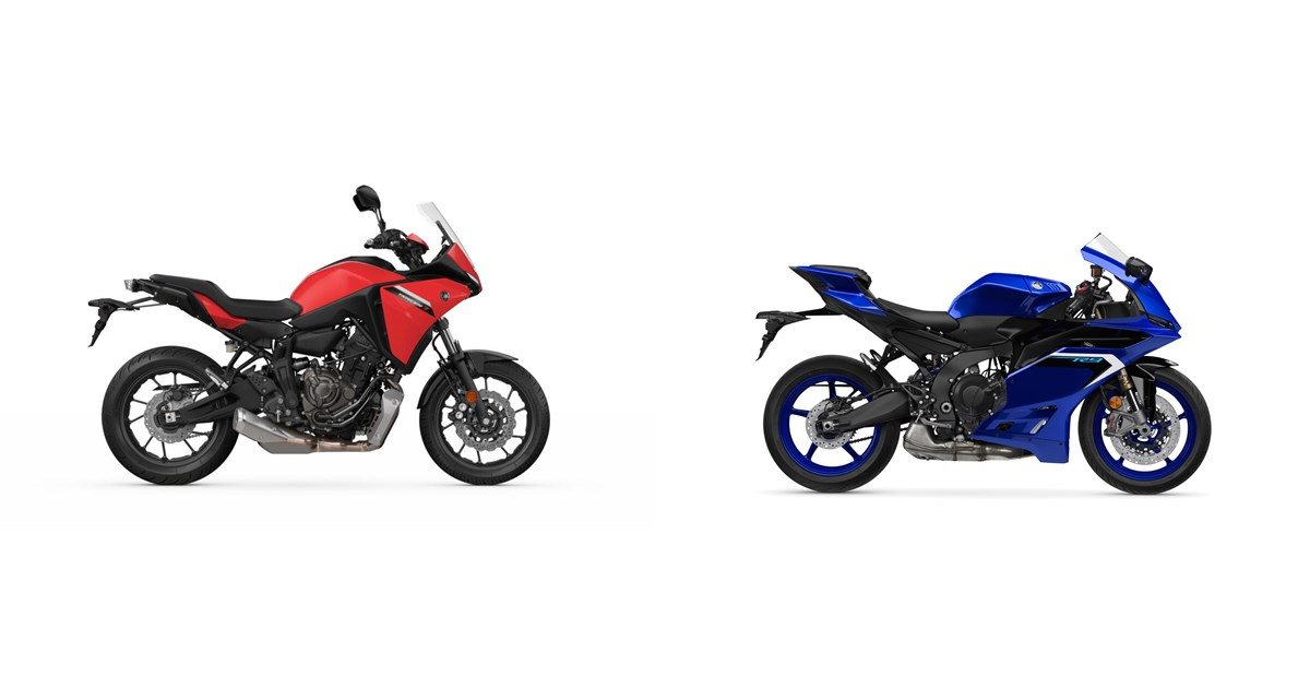 Yamaha Tracer 7 2021 vs Yamaha R9 2025
