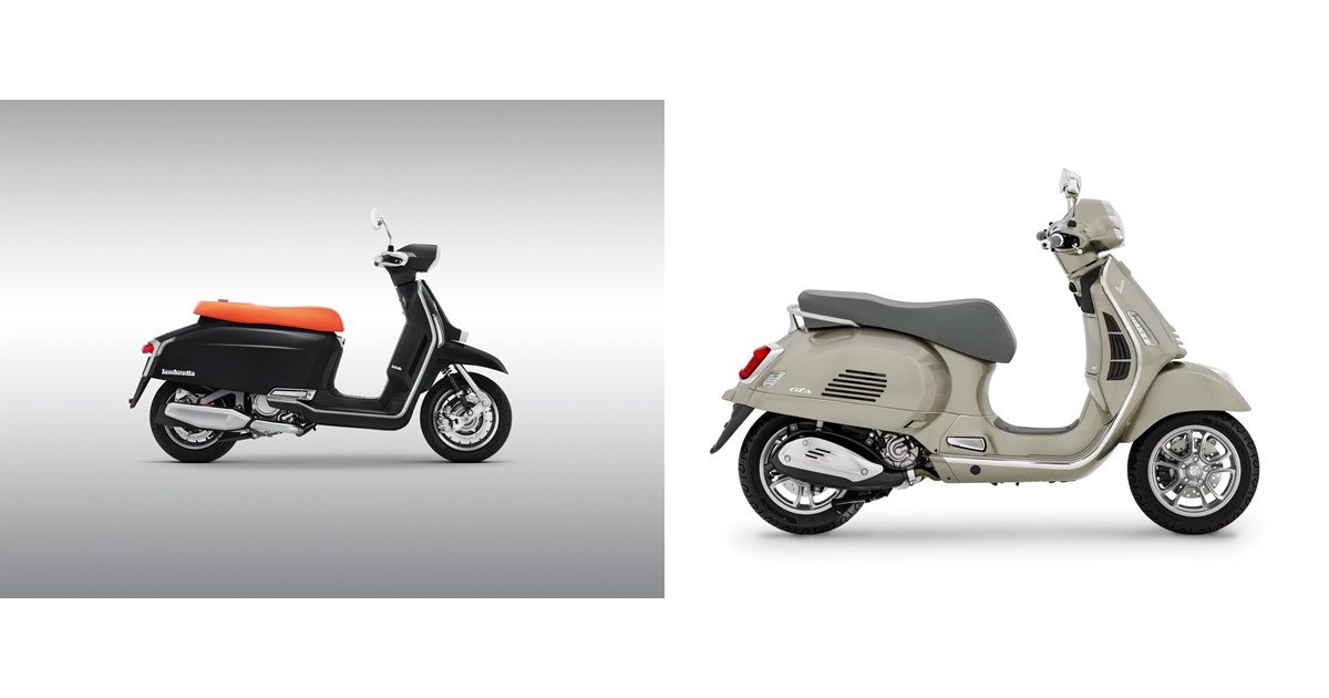Motorrad Vergleich Lambretta G350 Special 2024 vs. Vespa GTS 310 2025