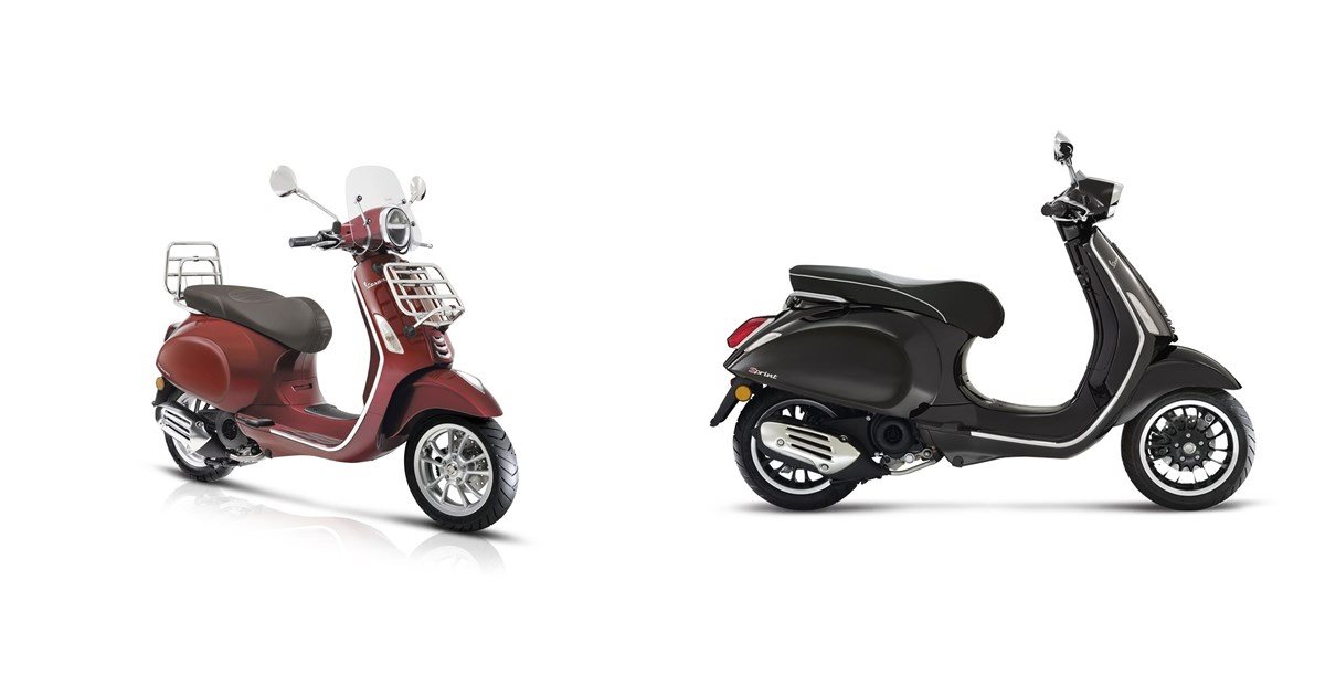 Motorrad Vergleich Vespa Primavera 125 Touring iGet 2019 vs. Vespa Sprint 125 i.e. 3V 2019