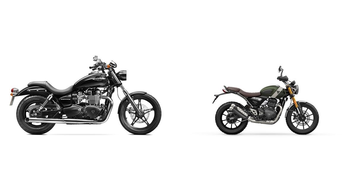 Triumph Speedmaster 2014 vs Triumph Scrambler 400 X 2025