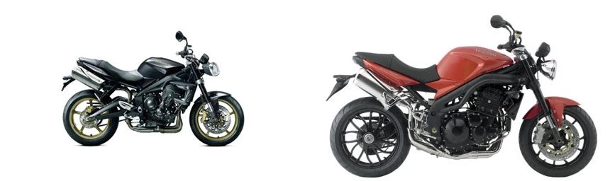 Motorrad Vergleich Triumph Street Triple 675 R 2012 vs. Triumph Speed ...