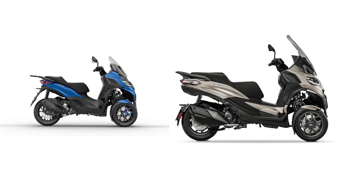 Motorrad Vergleich Piaggio MP3 310 Sport 2025 vs. Piaggio MP3 400 2024