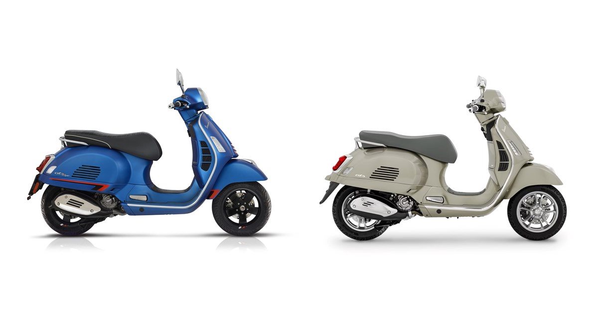 Motorrad Vergleich Vespa GTS 300 hpe Super Sport 2020 vs. Vespa GTS 310 2025