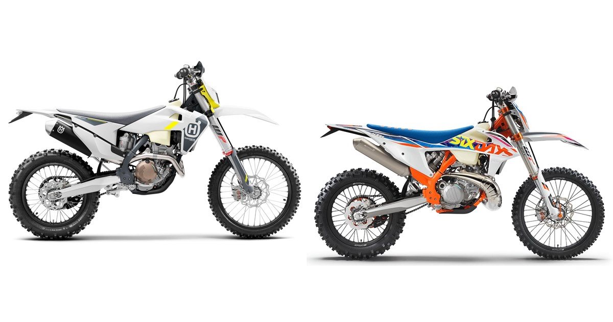 Motorrad Vergleich Husqvarna FE 250 2022 vs. KTM 250 EXC TPI Sixdays 2022