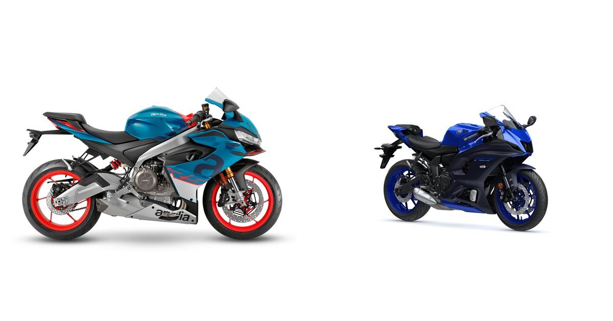 Motorrad Vergleich Aprilia RS 660 2025 vs. Yamaha R7 2022