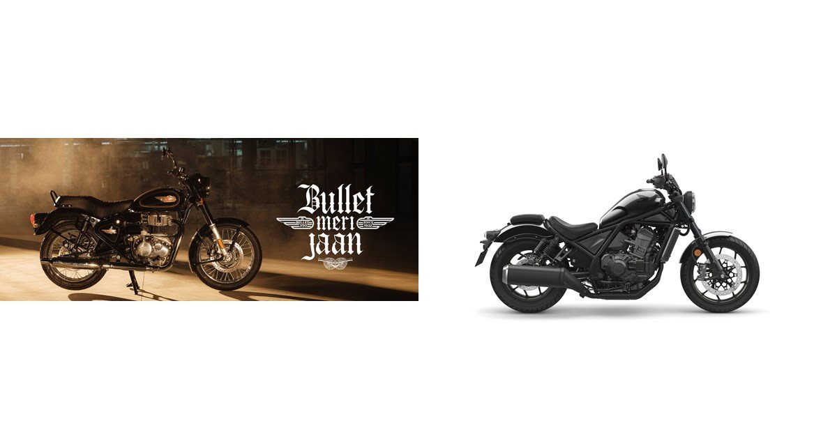 Motorrad Vergleich Royal Enfield Bullet 350 2025 vs. Honda CMX1100 ...