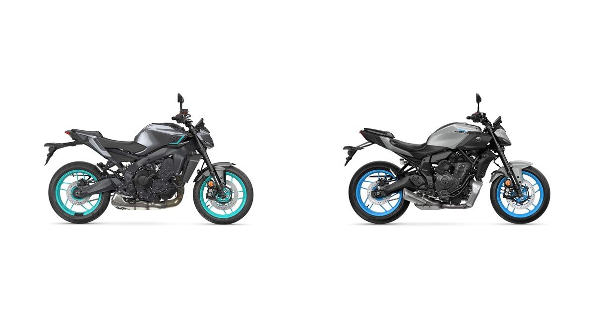 Motorrad Vergleich Yamaha MT-09 Y-AMT 2024 vs. Yamaha MT-07 Y-AMT 35kW 2025