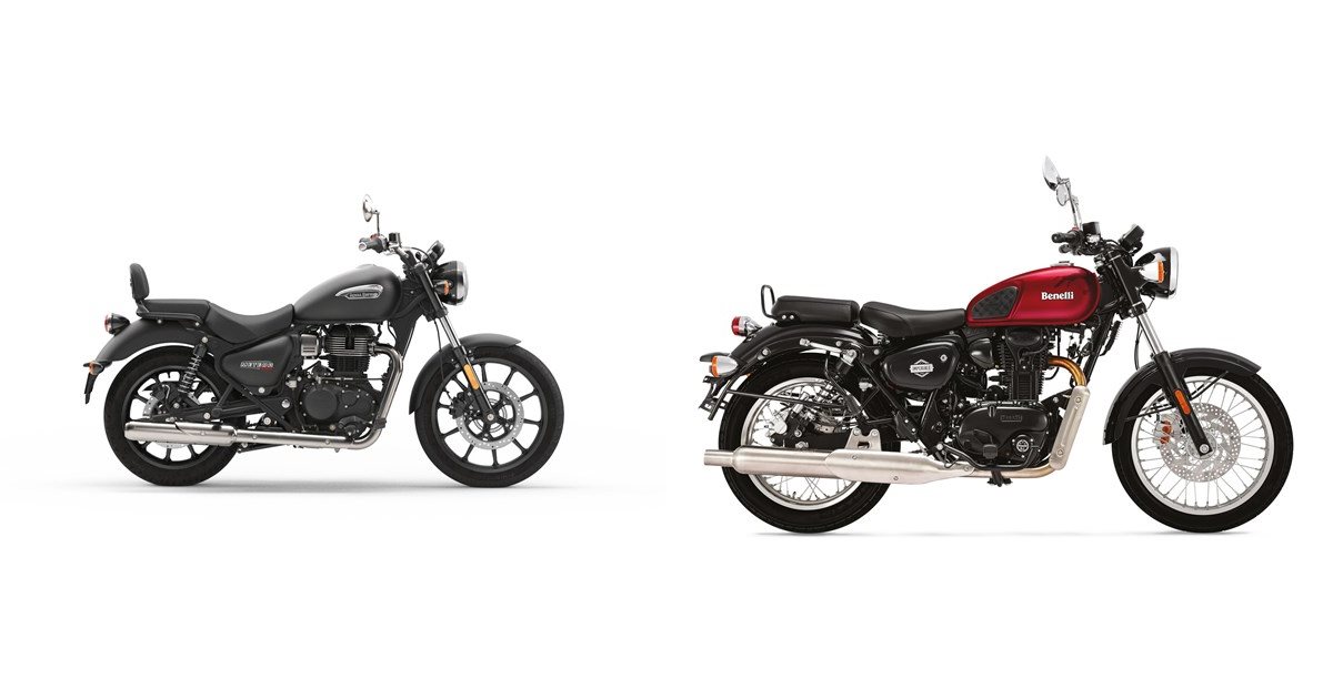 Royal Enfield Meteor 350 Stellar 2022 vs Benelli Imperiale 400 2025