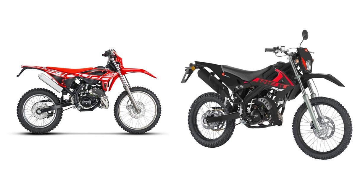 Motorrad Vergleich Beta RR 50 Enduro 2021 vs. Rieju MRT Cross 50 2025
