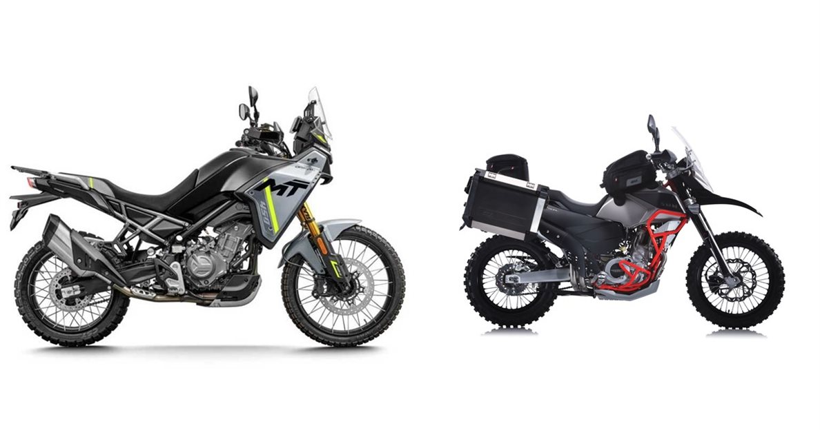 Motorrad Vergleich CFMOTO 450MT 2025 vs. SWM Super Dual 650 2018