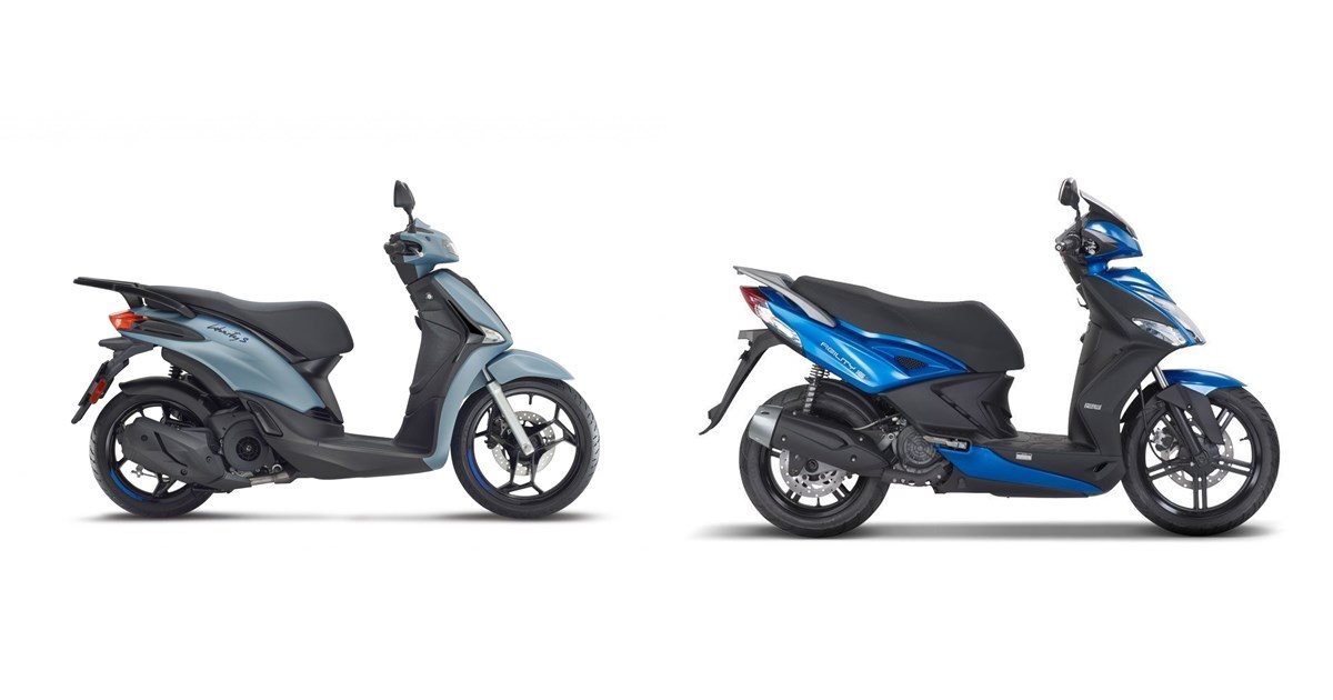 Motorrad Vergleich Piaggio Liberty 125 S 2025 vs. Kymco Agility City+ 125i CBS 2022