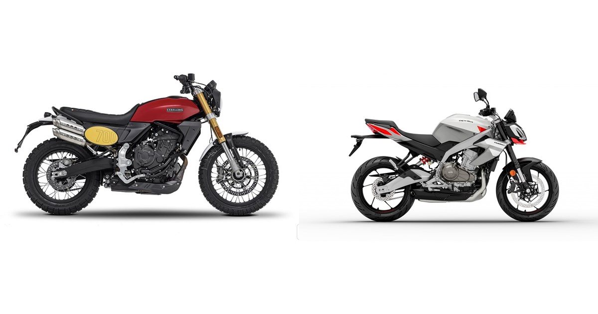 Motorrad Vergleich Fantic Scrambler 700 2025 vs. Aprilia Tuono 457 2025