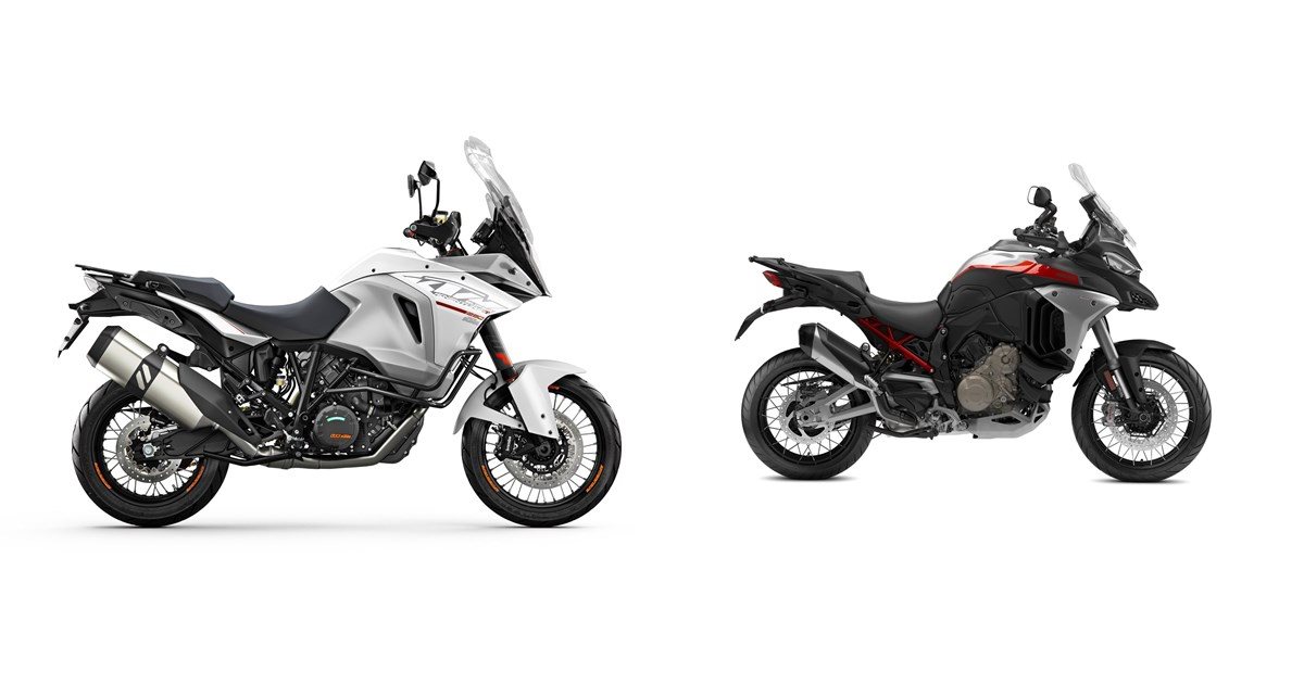 Motorrad Vergleich KTM 1290 Super Adventure T 2017 vs. Ducati ...