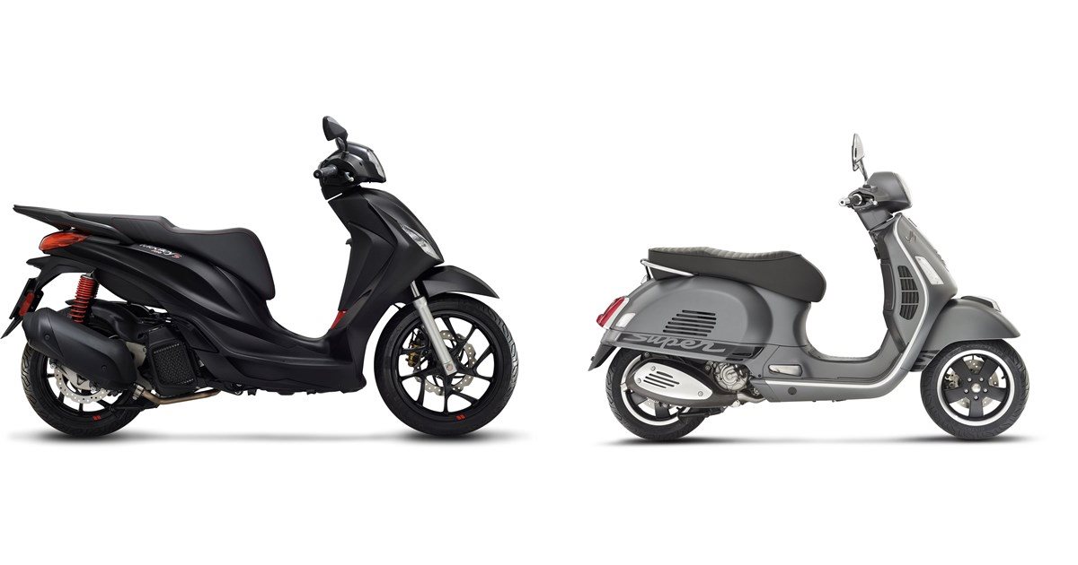 Motorrad Vergleich Piaggio Medley 125 S 2021 vs. Vespa GTS 125 i.e. Super Sport 2016