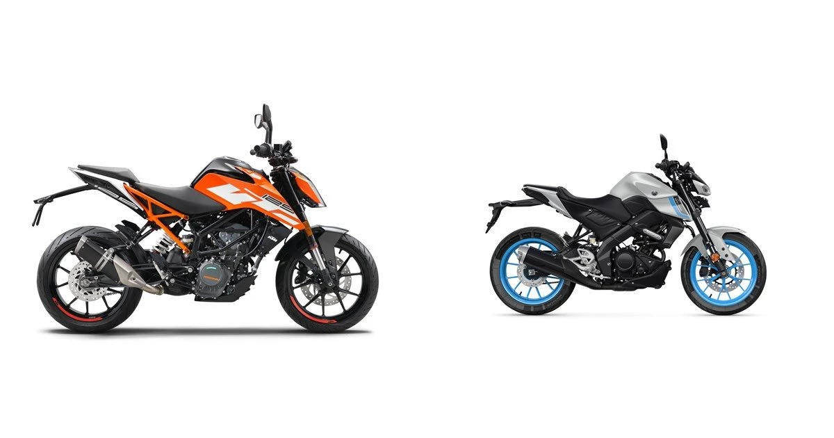 KTM 125 Duke 2020 vs Yamaha MT-125 2025