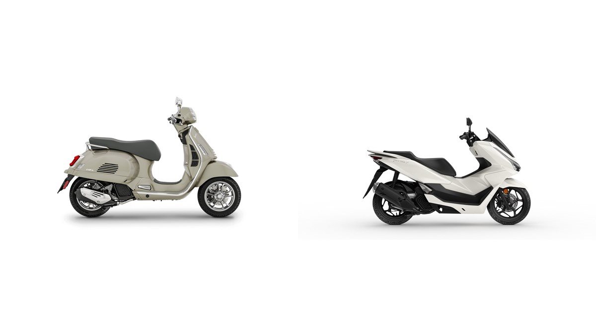 Motorrad Vergleich Vespa GTS 125 2024 vs. Honda PCX125 2025