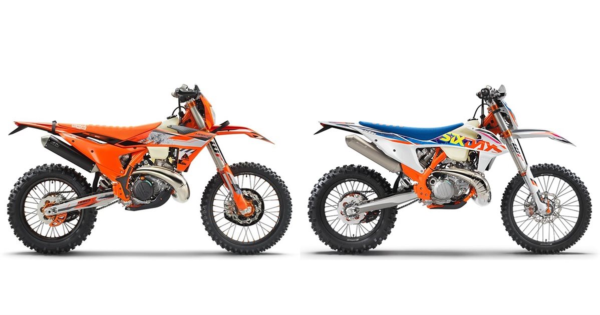 Motorrad Vergleich KTM 300 EXC HARDENDURO 2024 vs. KTM 300 EXC TPI Sixdays 2022