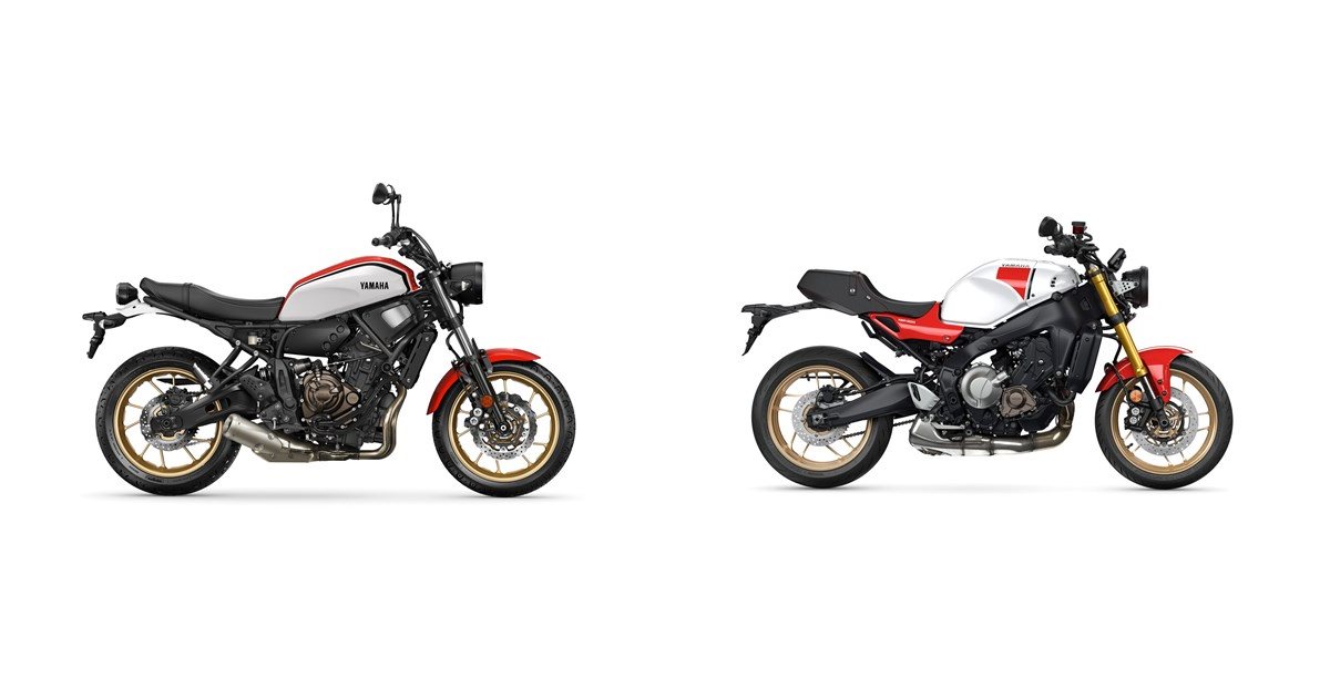 Motorrad Vergleich Yamaha XSR700 2020 vs. Yamaha XSR900 2024