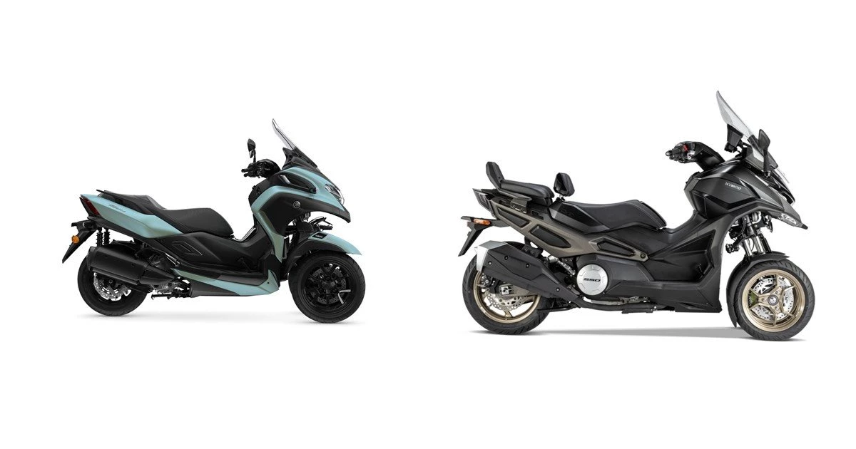 Yamaha Tricity 300 2024 vs Kymco CV3 550i ABS 2025