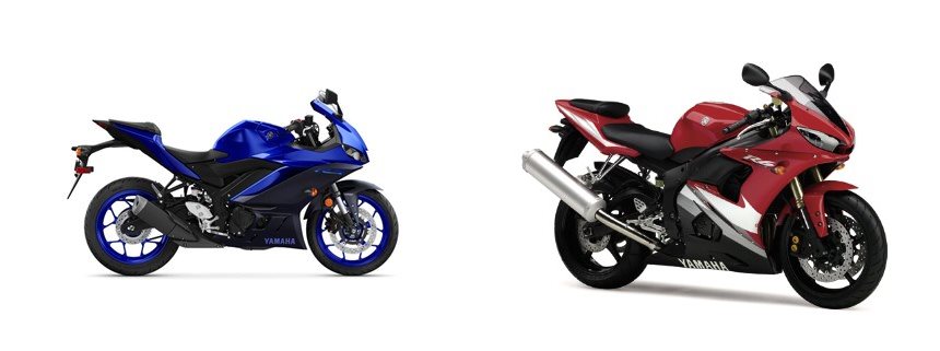 Yamaha R3 2023 vs Yamaha YZF-R6 2005
