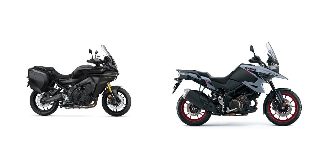 Comparaison des motos Yamaha Tracer 9 GT 2025 VS. Suzuki V-Strom 1050 2023