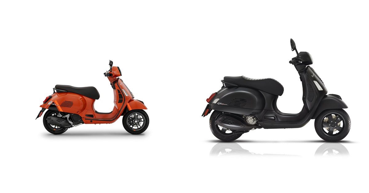 Motorrad Vergleich Vespa GTS 125 Super Sport 2024 vs. Vespa GTS 125 iGet Super Notte 2020