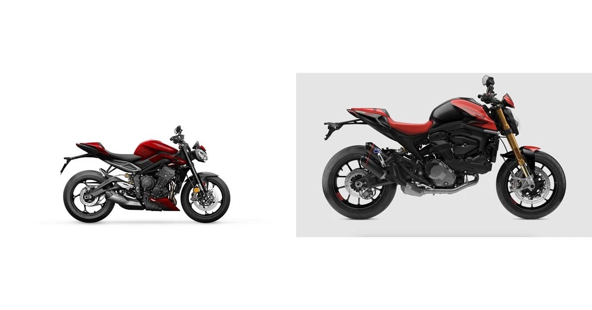 Triumph Street Triple 765 RS 2025 vs Ducati Monster SP 2024