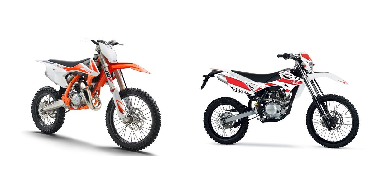 Motorrad Vergleich KTM 85 SX 19/16 2020 vs. Beta RR Enduro 4T 125 AC 2016