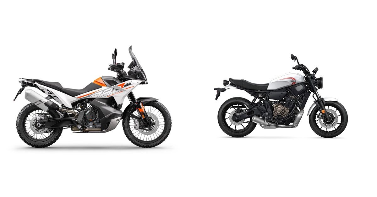 KTM 790 Adventure 2023 vs Yamaha XSR700 2024