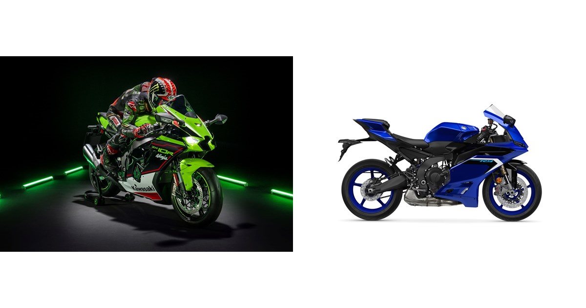Motorrad Vergleich Kawasaki Ninja ZX-10R 2021 vs. Yamaha R9 2025