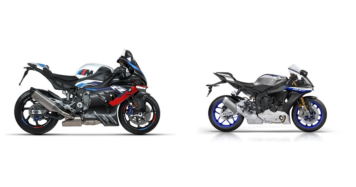 Motorrad Vergleich BMW M 1000 RR 2023 vs. Yamaha R1M 2019