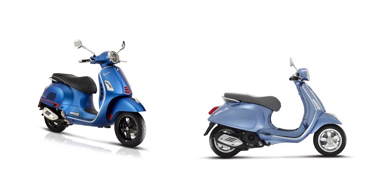 Motorrad Vergleich Vespa GTS 300 hpe Super Sport 2019 vs. Vespa Primavera 125 i.e. 3V 2013