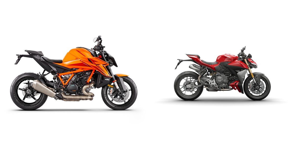 KTM 1390 Super Duke R 2024 vs Ducati Streetfighter V2 2025