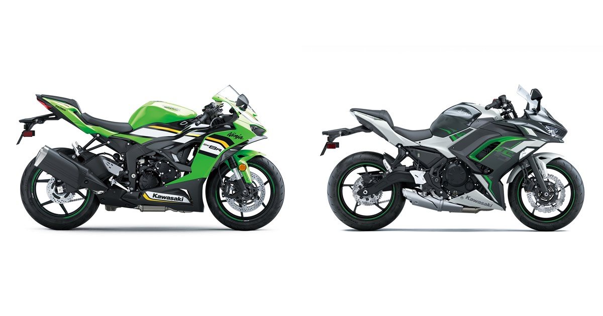 Confronto tra moto Kawasaki Ninja ZX-6R 2025 VS. Kawasaki Ninja 650 2022