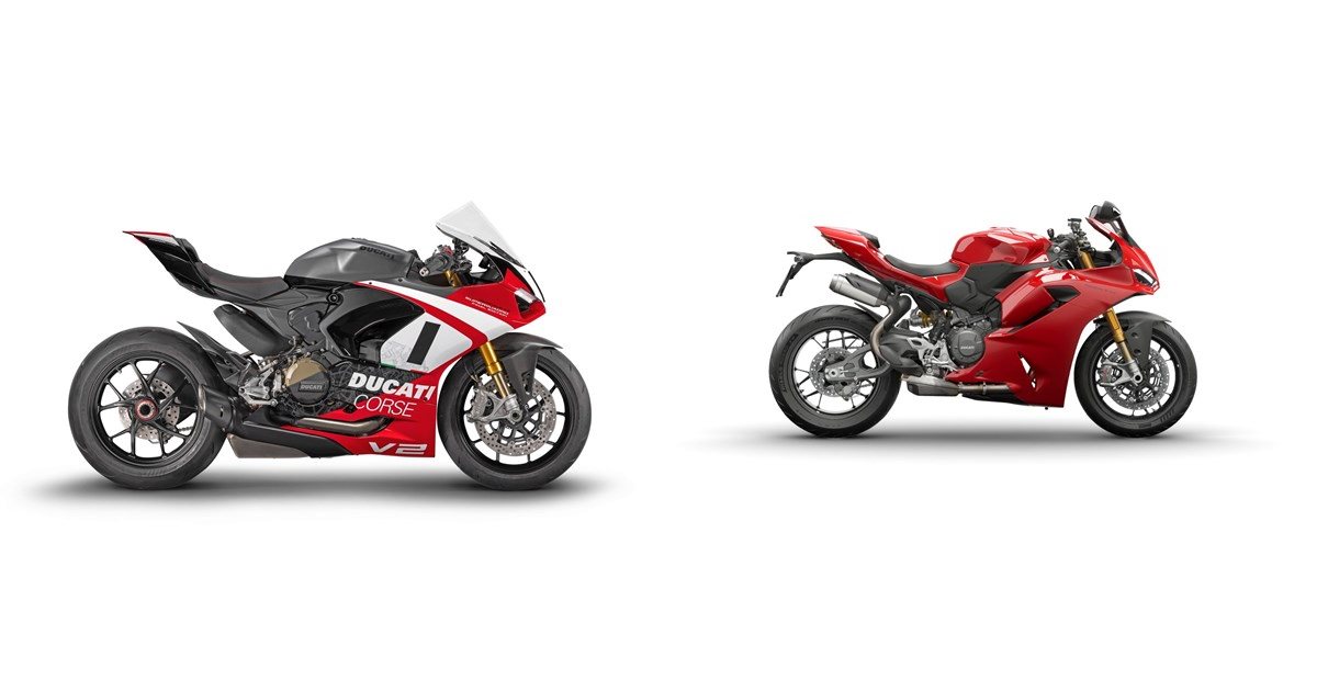 Comparaison des motos Ducati Panigale V2 Superquadro Final Edition 2025 VS. Ducati Panigale V2 S ...